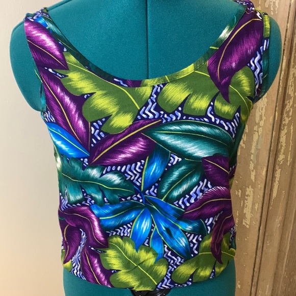 tracey evans | Tops | Tropical Print Tank | Poshmark